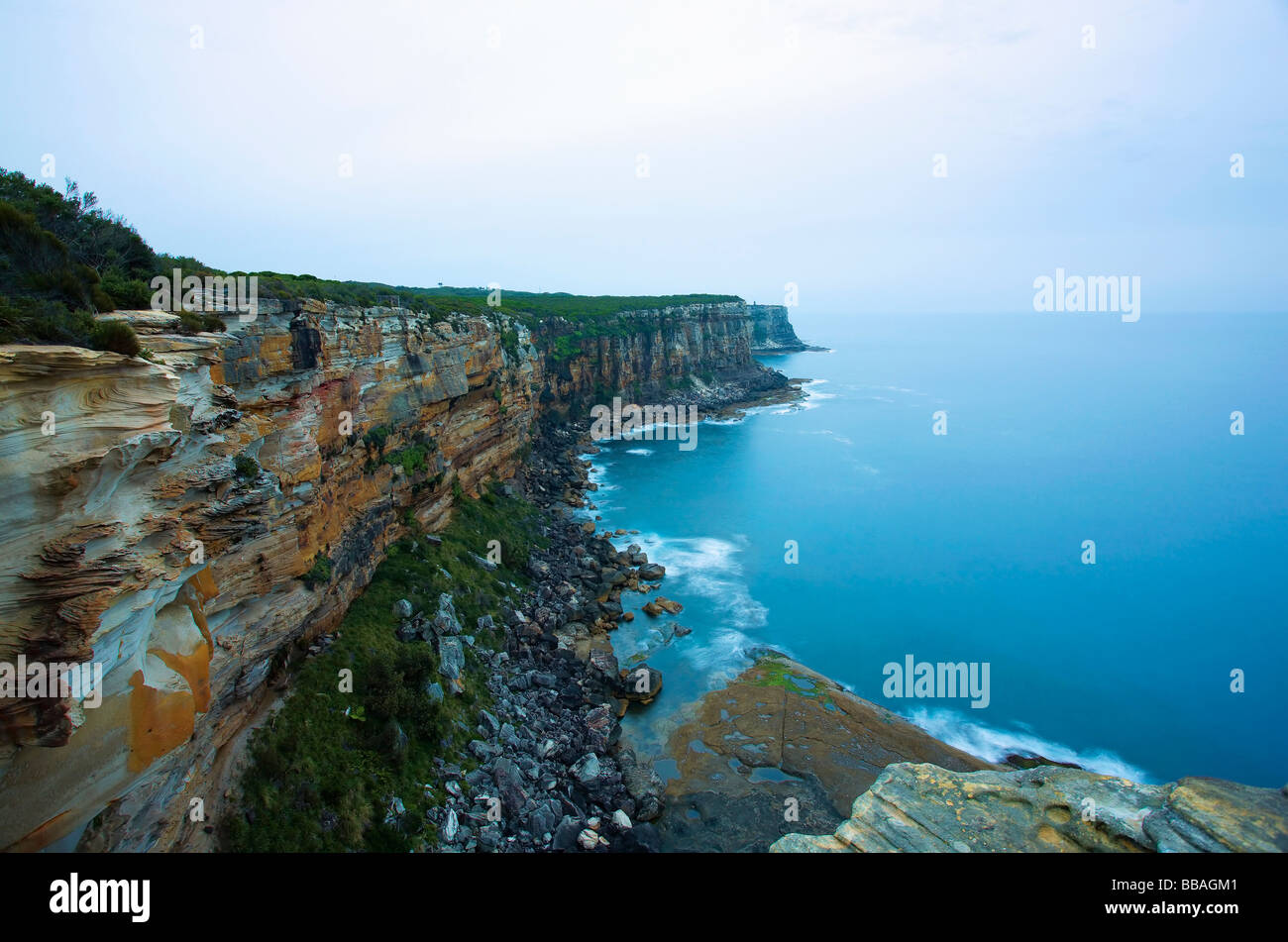 north head cliffs Stock Photo - Alamy