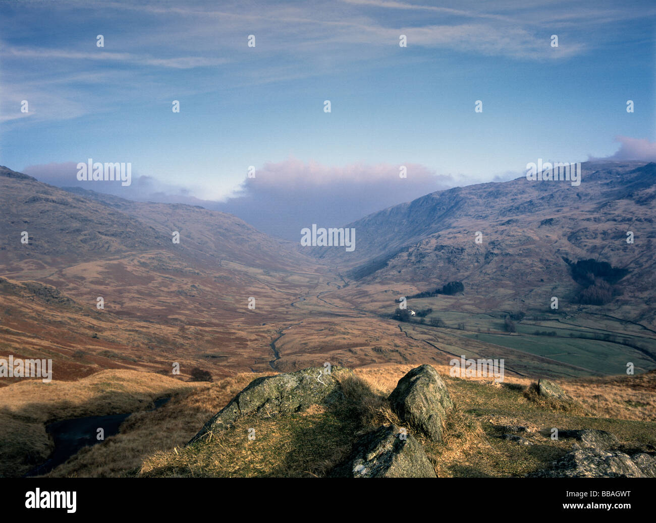 The Hardknott Pass, Lake District National Park, Cumbria, England Stock ...