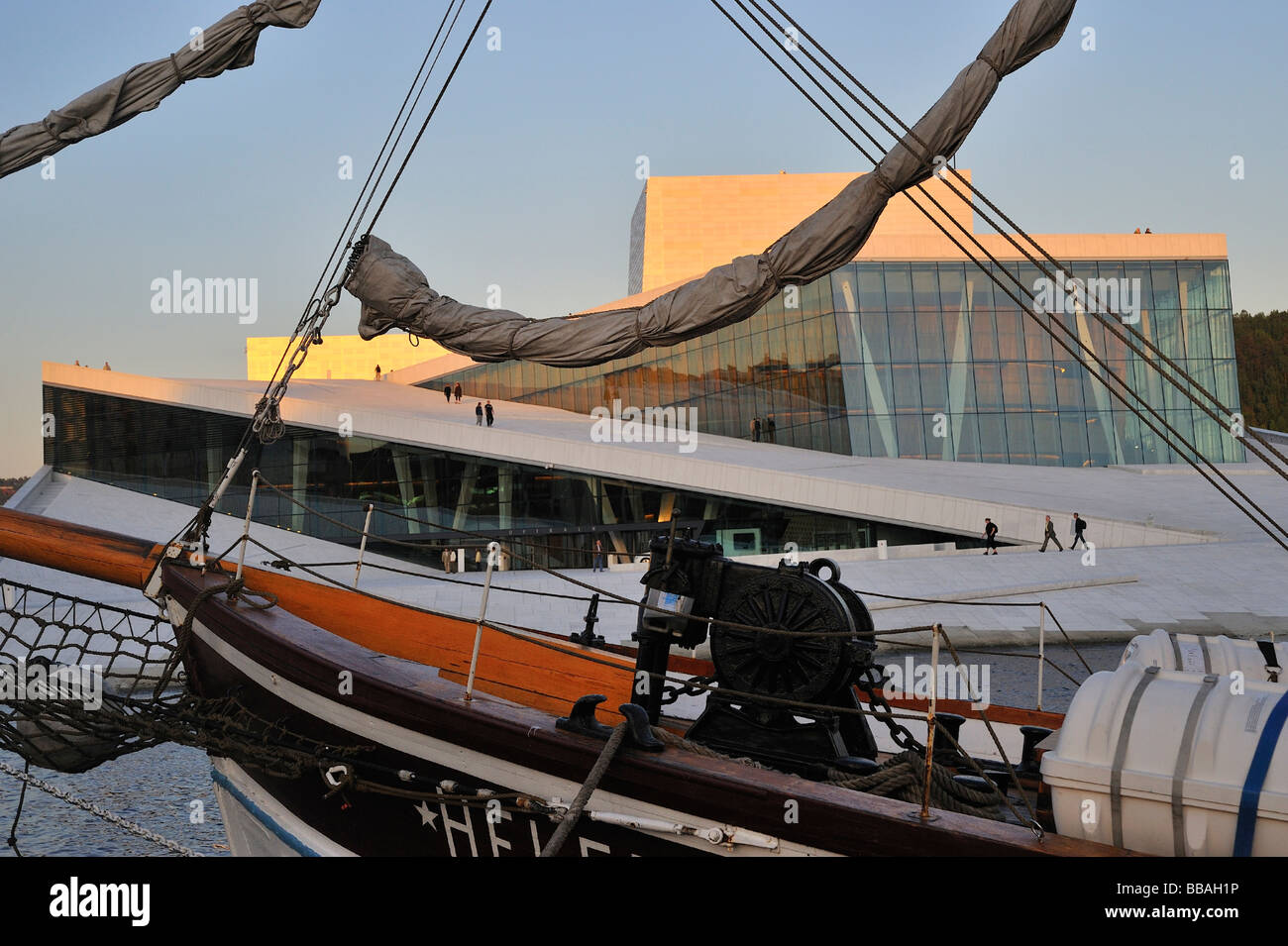Oslo opera house and a sail ship Stock Photo - Alamy