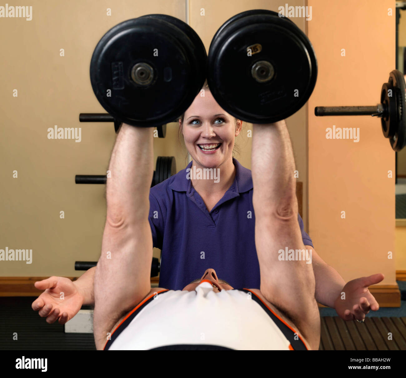 Hand weight arms outstretched hi-res stock photography and images - Alamy