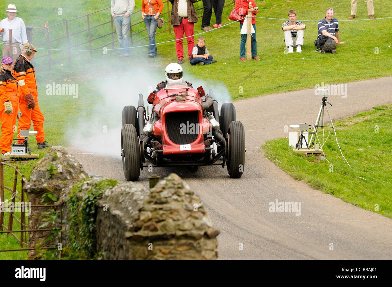 Napier Bentley 1929 24000cc wiscombe hill climb 10 May 2009 Stock Photo ...