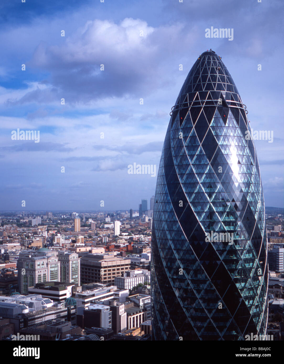 gerkin building on London skyline Stock Photo - Alamy