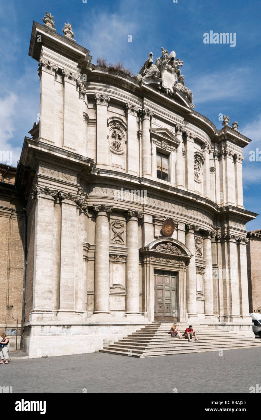 The Church of Santi Luca e Martina, the Forum, Rome, Italy Stock Photo ...