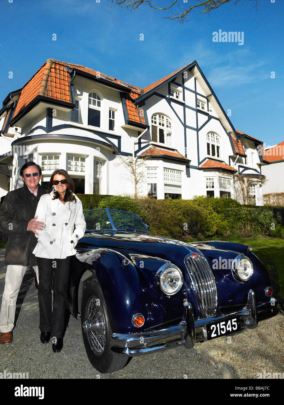 50 years old couple sports car hi-res stock photography and images - Alamy