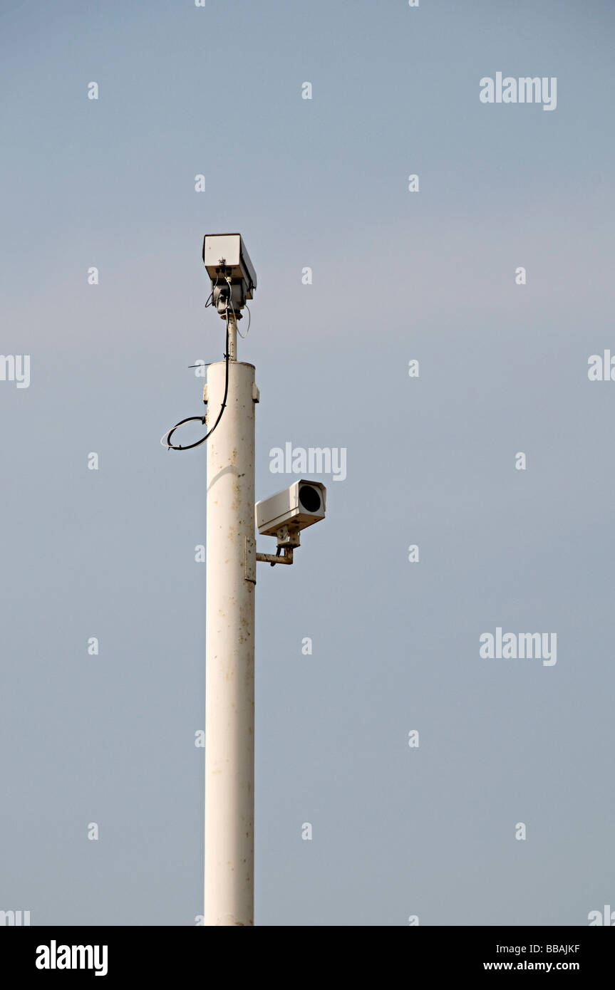 cctv camera watching the street Stock Photo - Alamy