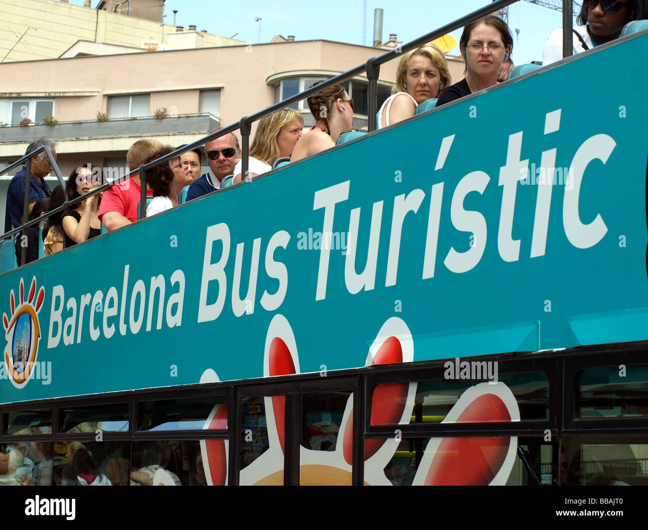 Barcelona open top tourist bus hi-res stock photography and images - Alamy