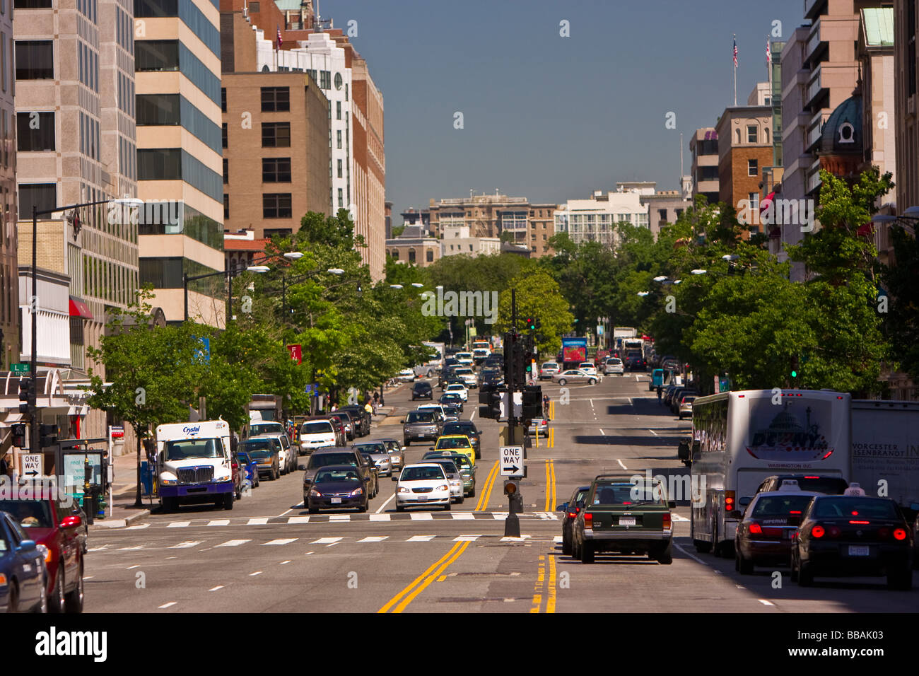 Traffic in downtown washington dc hi-res stock photography and images ...