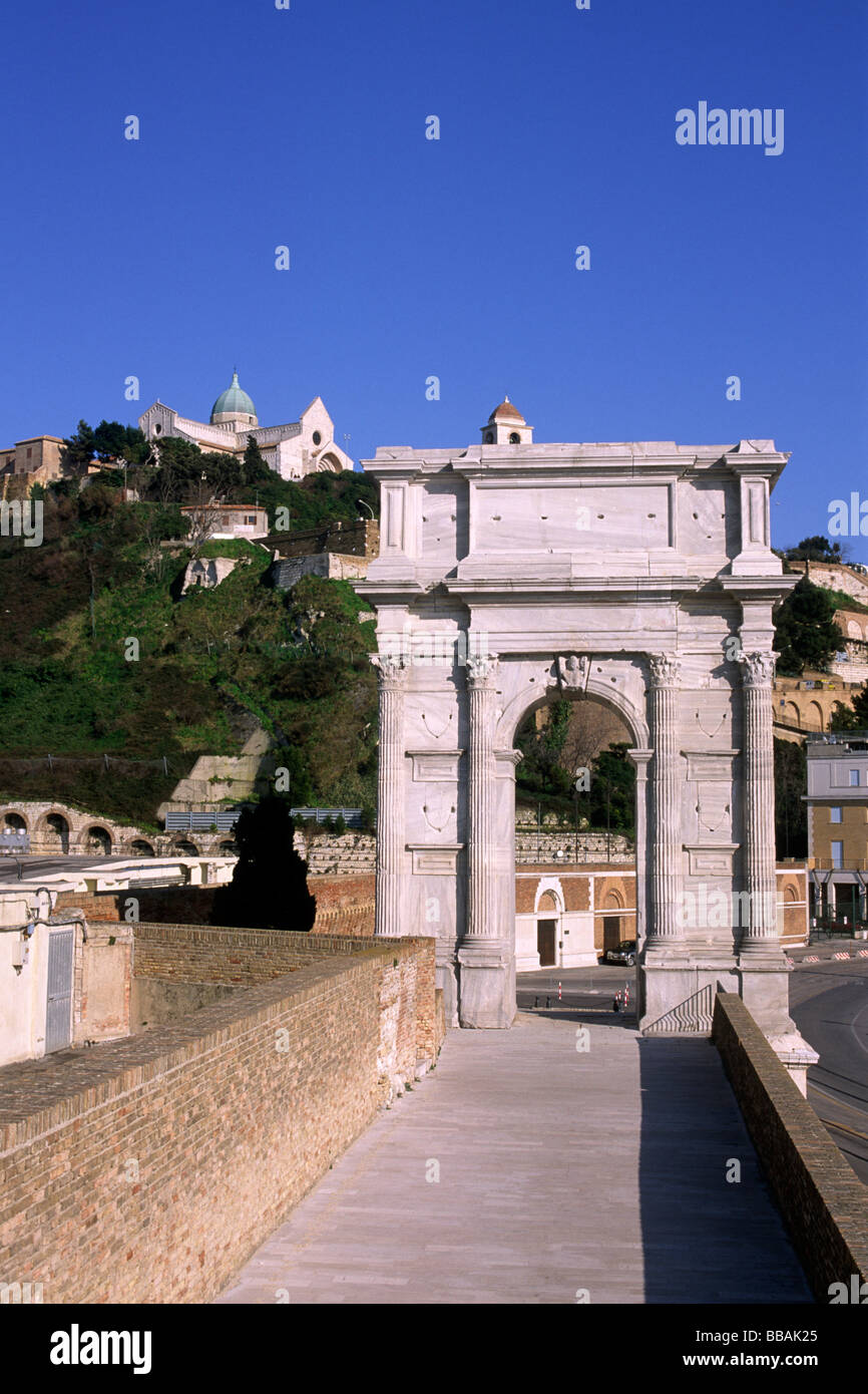 italy, le marche, ancona, trajan's arch Stock Photo - Alamy