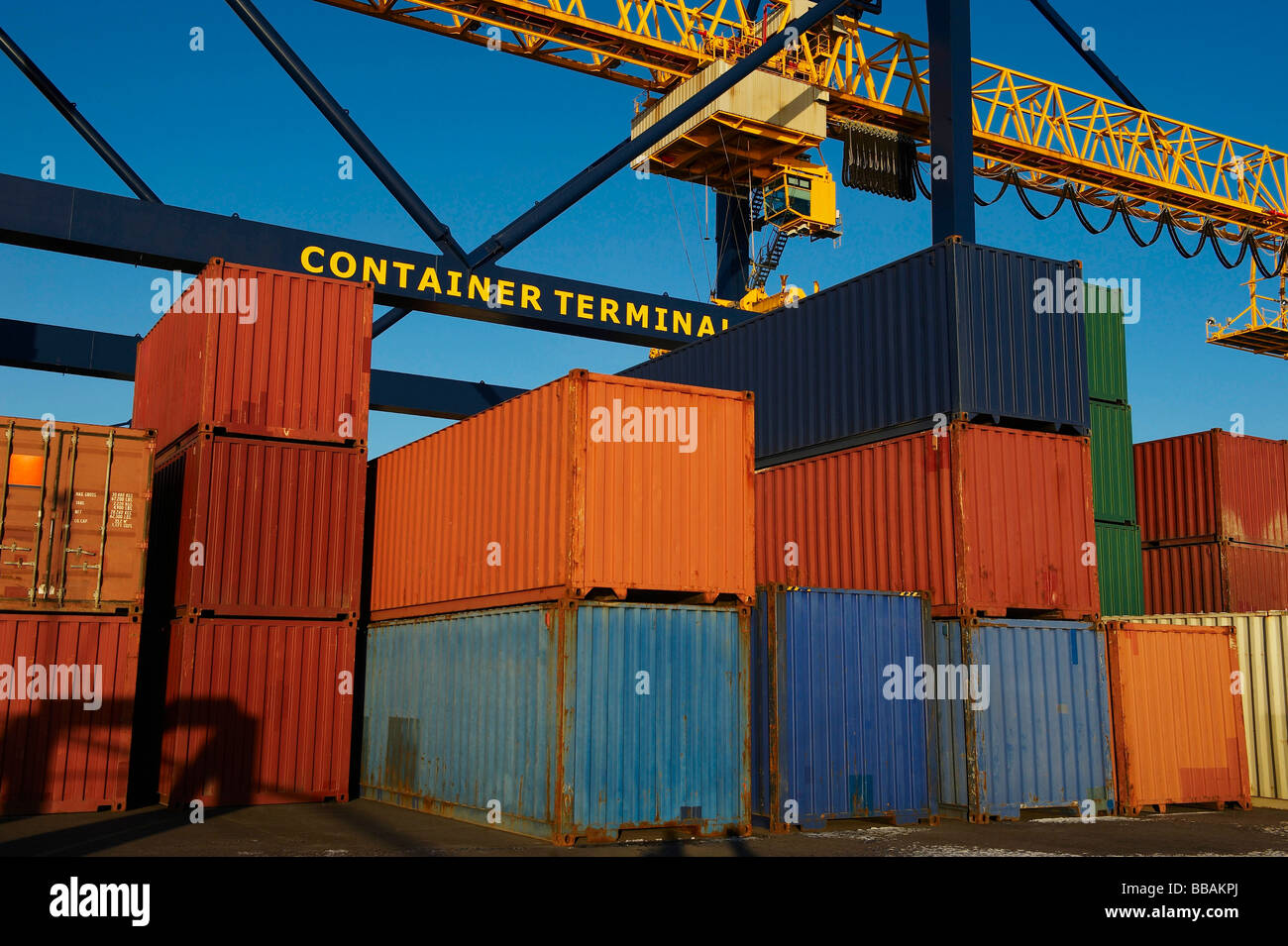 Pile Of Shipping Containers High Resolution Stock Photography and ...