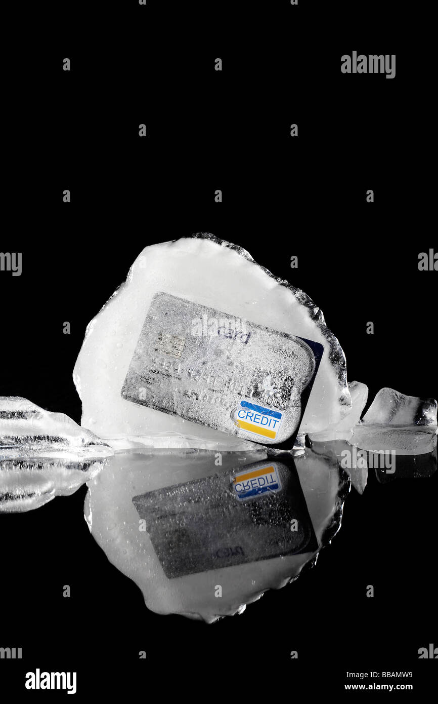 frozen credit card Stock Photo - Alamy