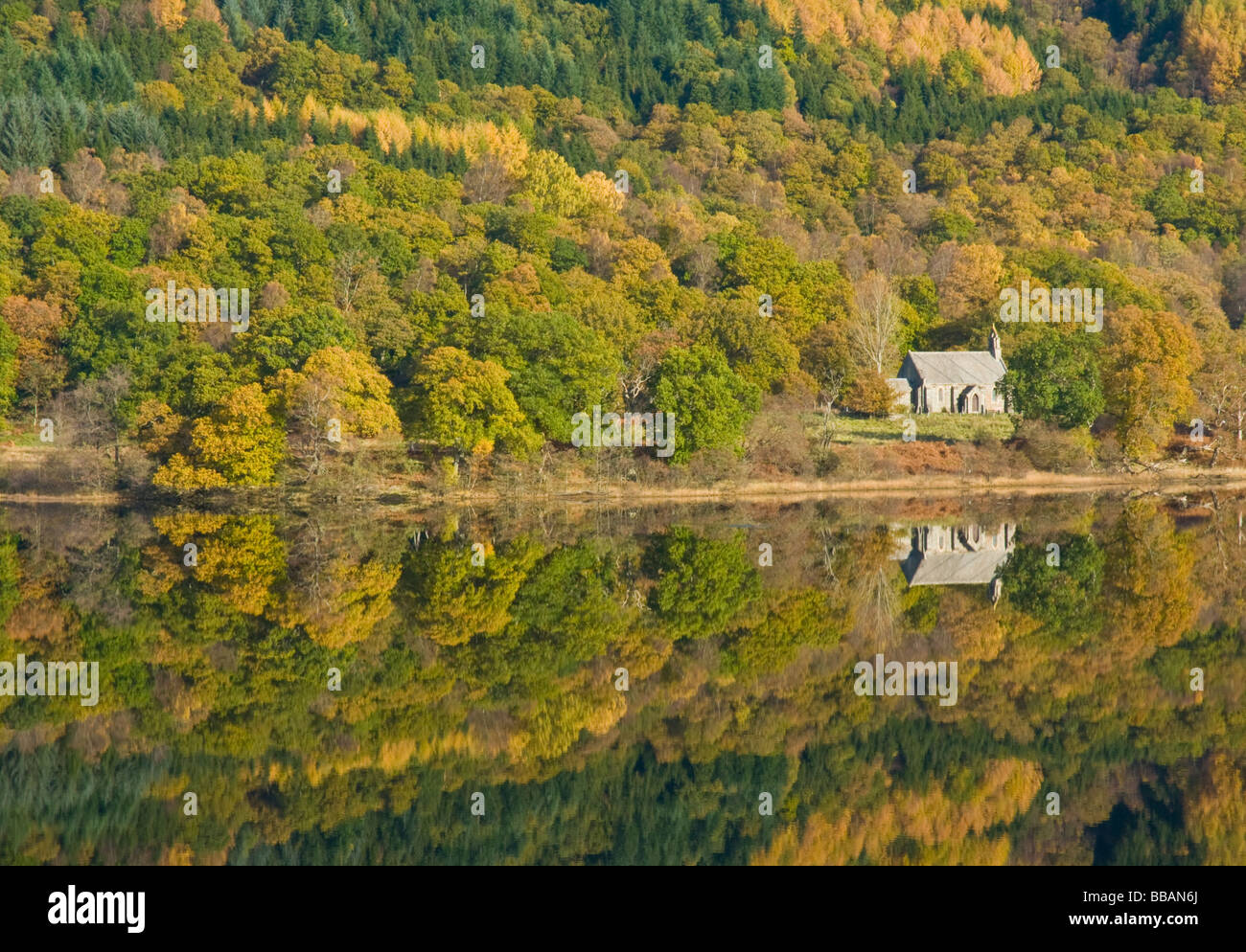 Loch achray reflection hi-res stock photography and images - Alamy