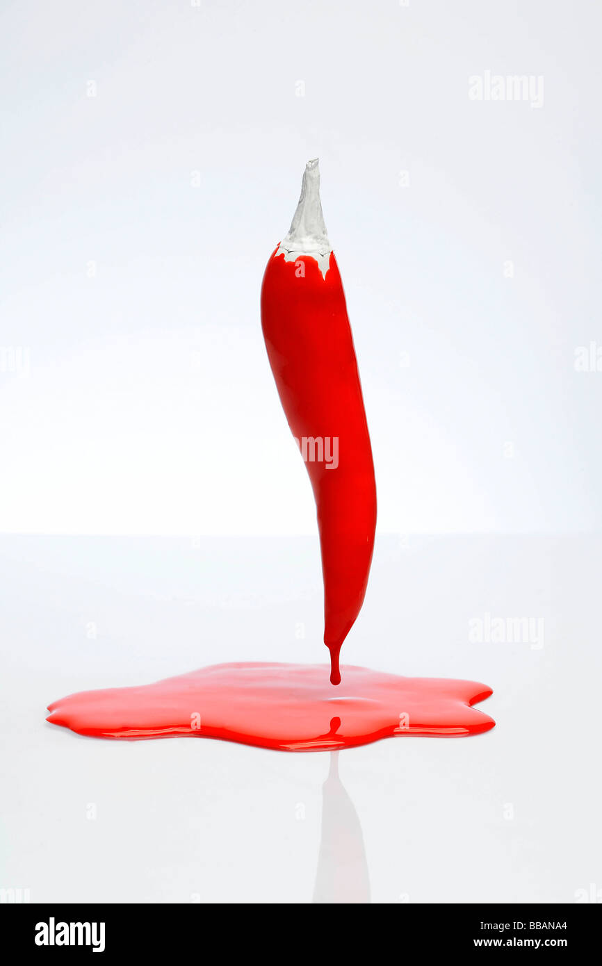 red chili dripping Stock Photo - Alamy