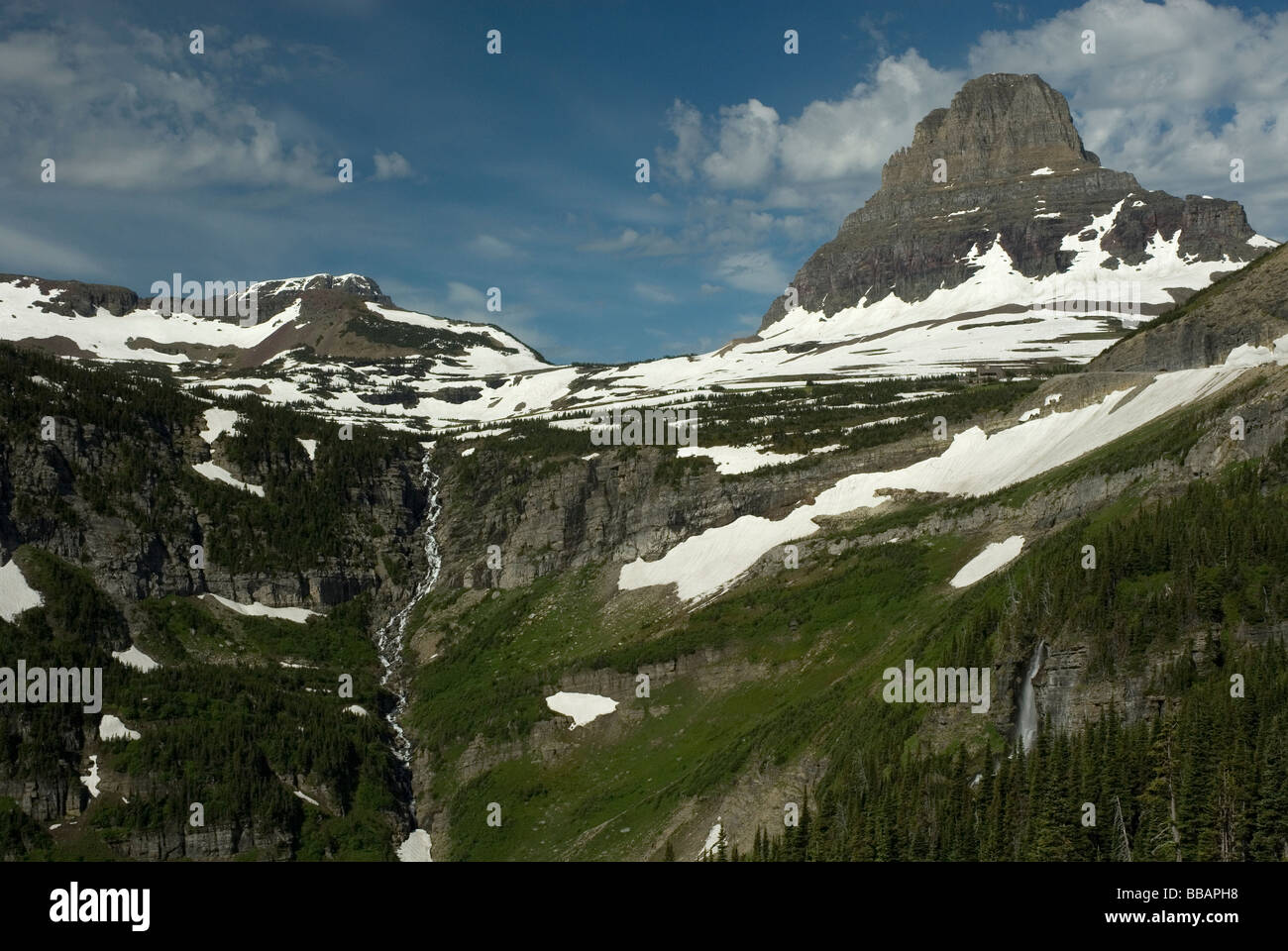 East side of Logan Pass from Going to the Sun Road Glacier N P Montana ...