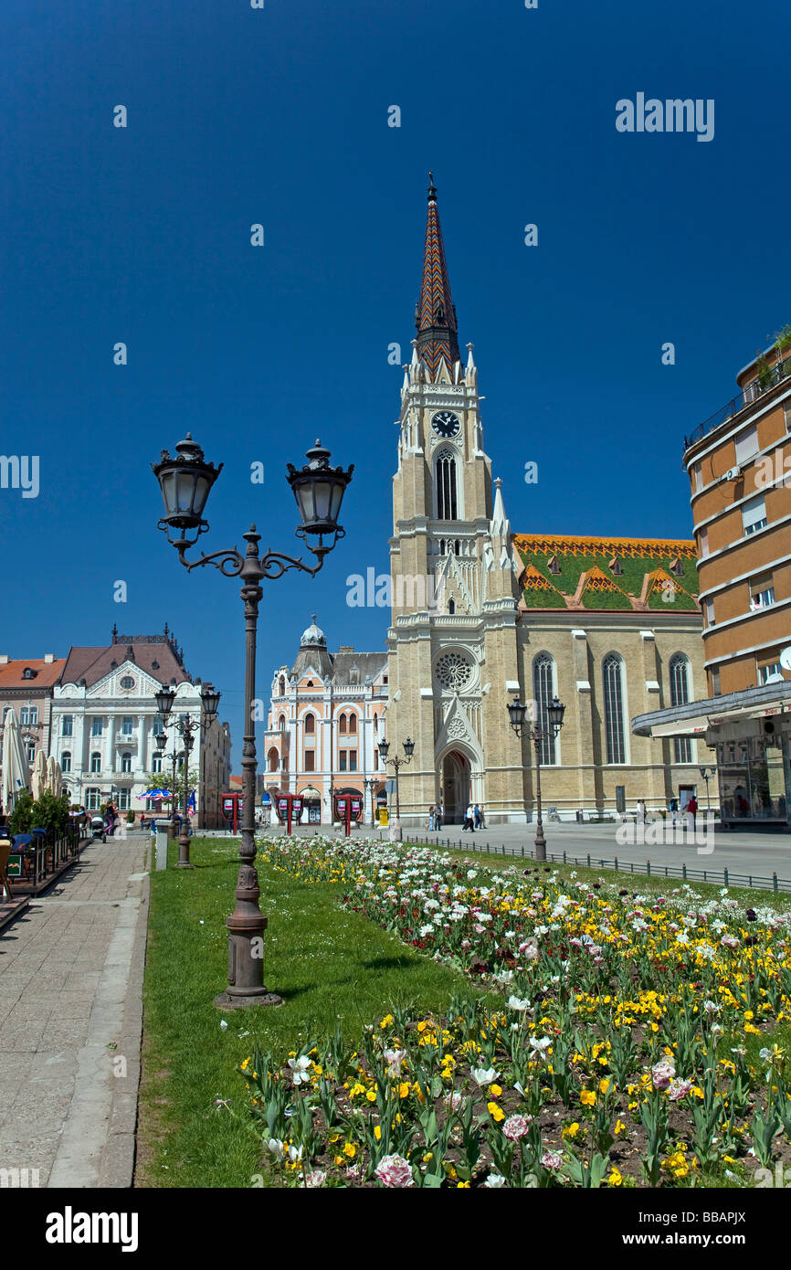 Novi Sad the cathedral and town square on day Stock Photo - Alamy