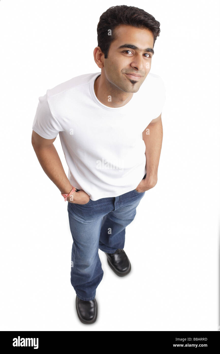 Indian man hands in pockets studio hi-res stock photography and images ...
