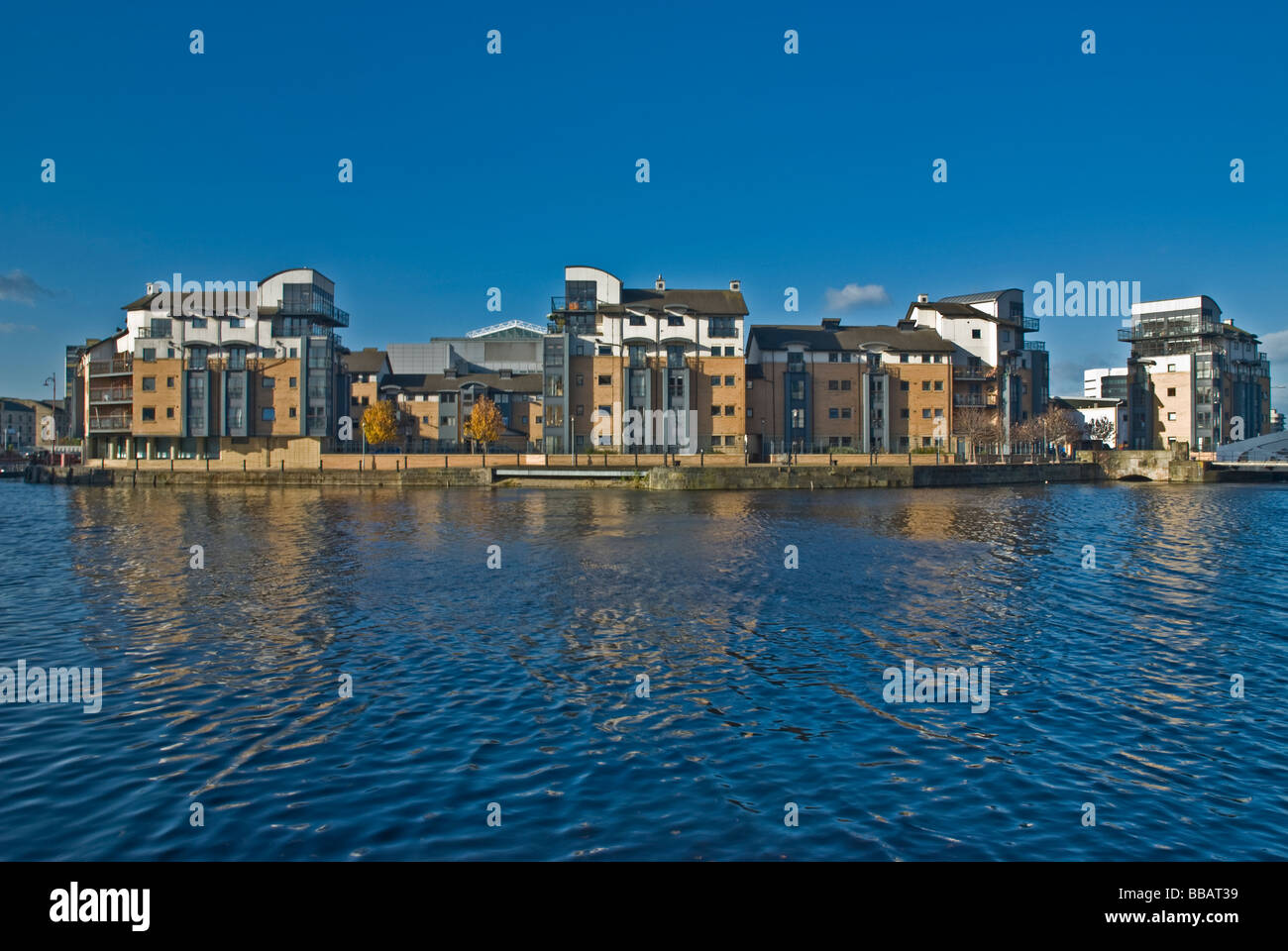 New apartments regenerated docks Leith Edinburgh Scotland Stock Photo ...