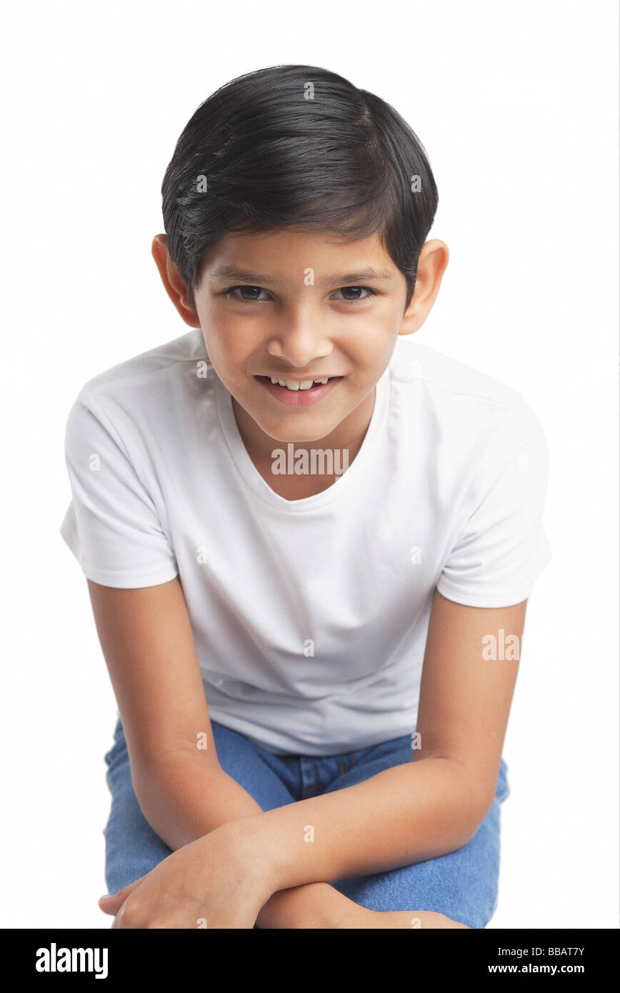 Boy looking at camera, portrait Stock Photo - Alamy