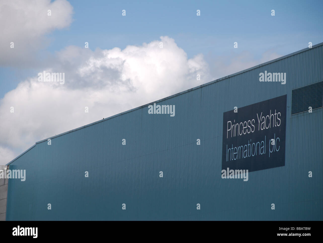 Princess Yachts International plc premises, Plymouth, Devon, UK Stock ...