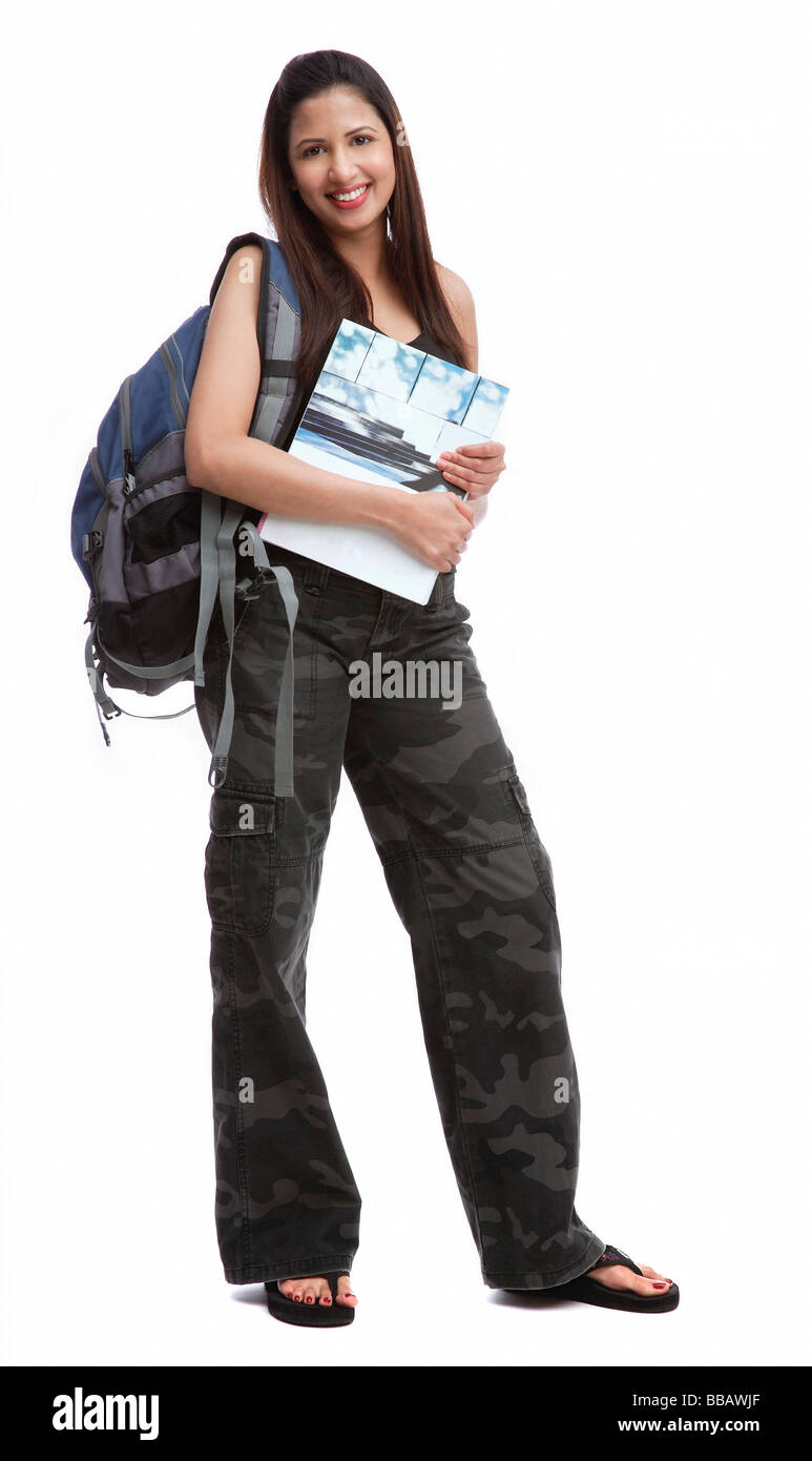 College student black clothing Cut Out Stock Images & Pictures - Alamy