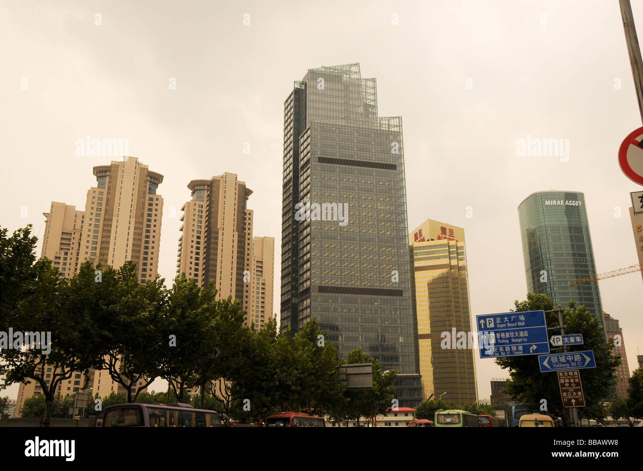 China Shanghai modern high rise building Stock Photo - Alamy