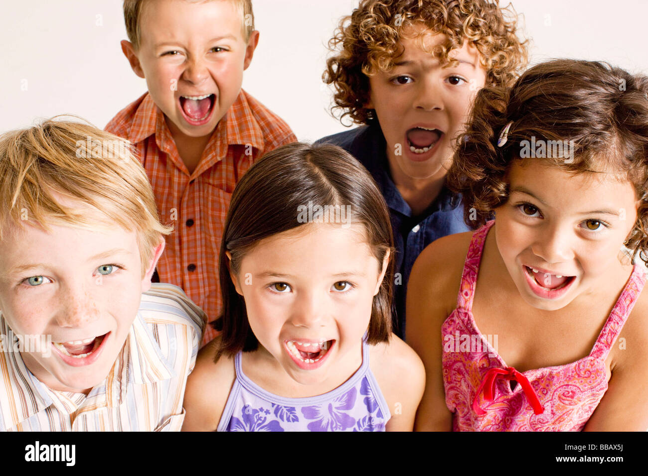 Children shouting together hi-res stock photography and images - Alamy