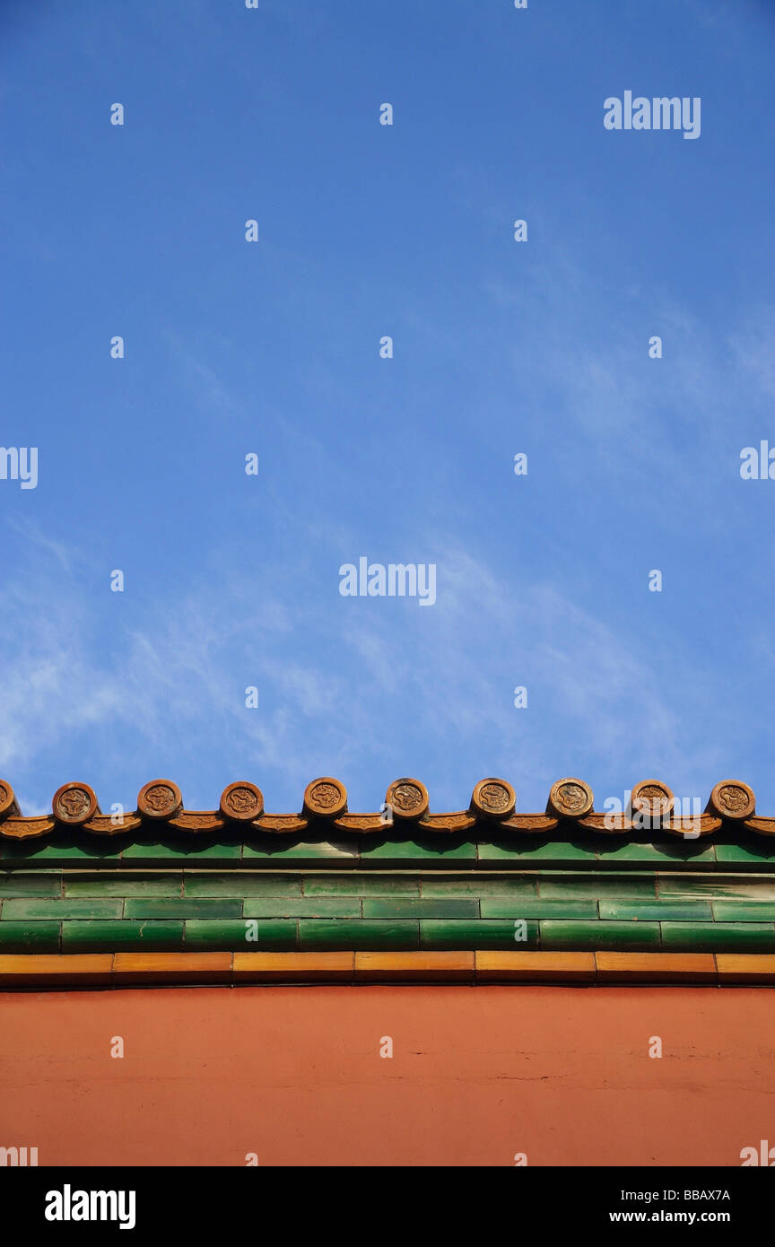 Detail of the roof of a temple Stock Photo - Alamy