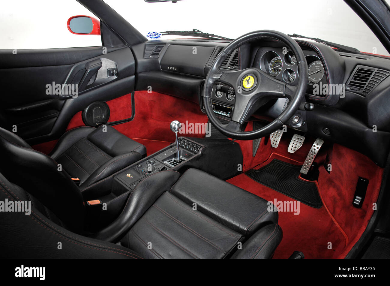 Interior of red ferrari hi-res stock photography and images - Alamy