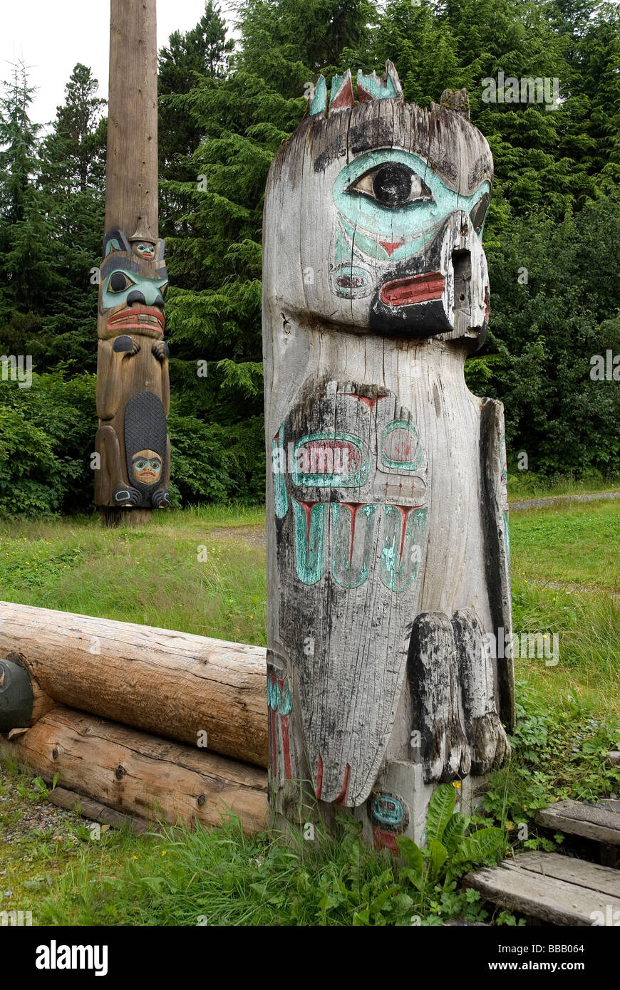 Saxman Native Village Totem Park Ketchikan Alaska USA Stock Photo - Alamy