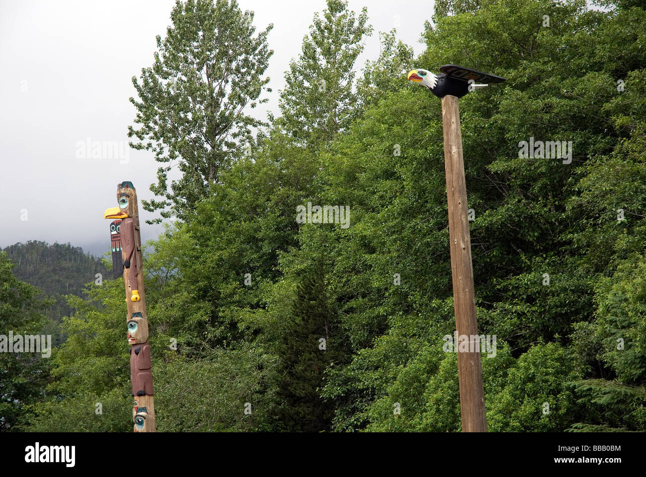 Saxman Native Village Totem Park Ketchikan Alaska USA Stock Photo - Alamy