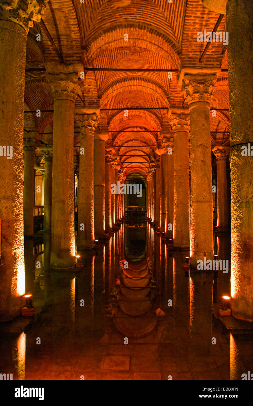 Basilica Cistern, Istanbul, Turkey; Ancient underground cistern Stock ...