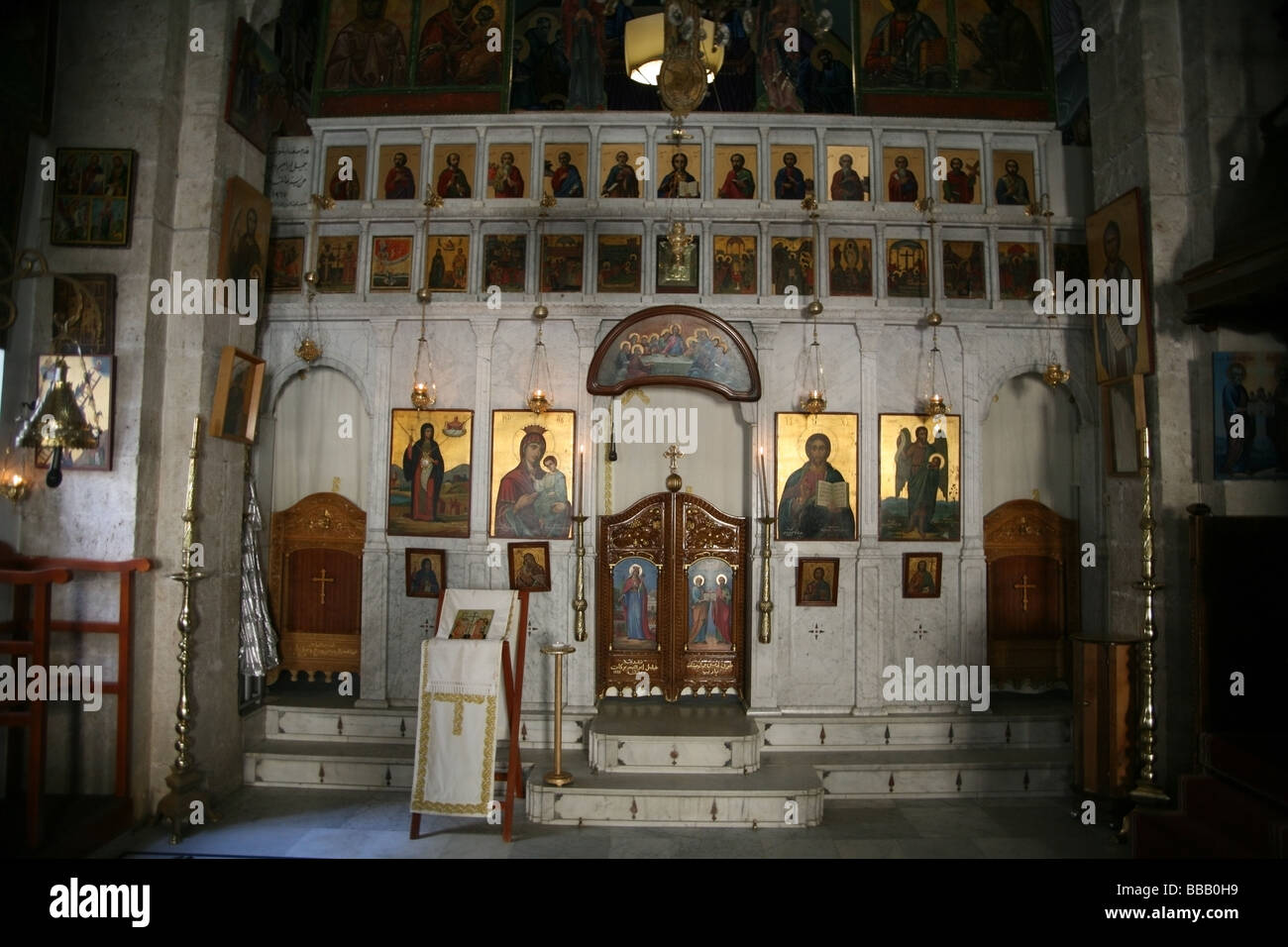 Inside the Convent of St Thecla Maalula Syria Stock Photo - Alamy