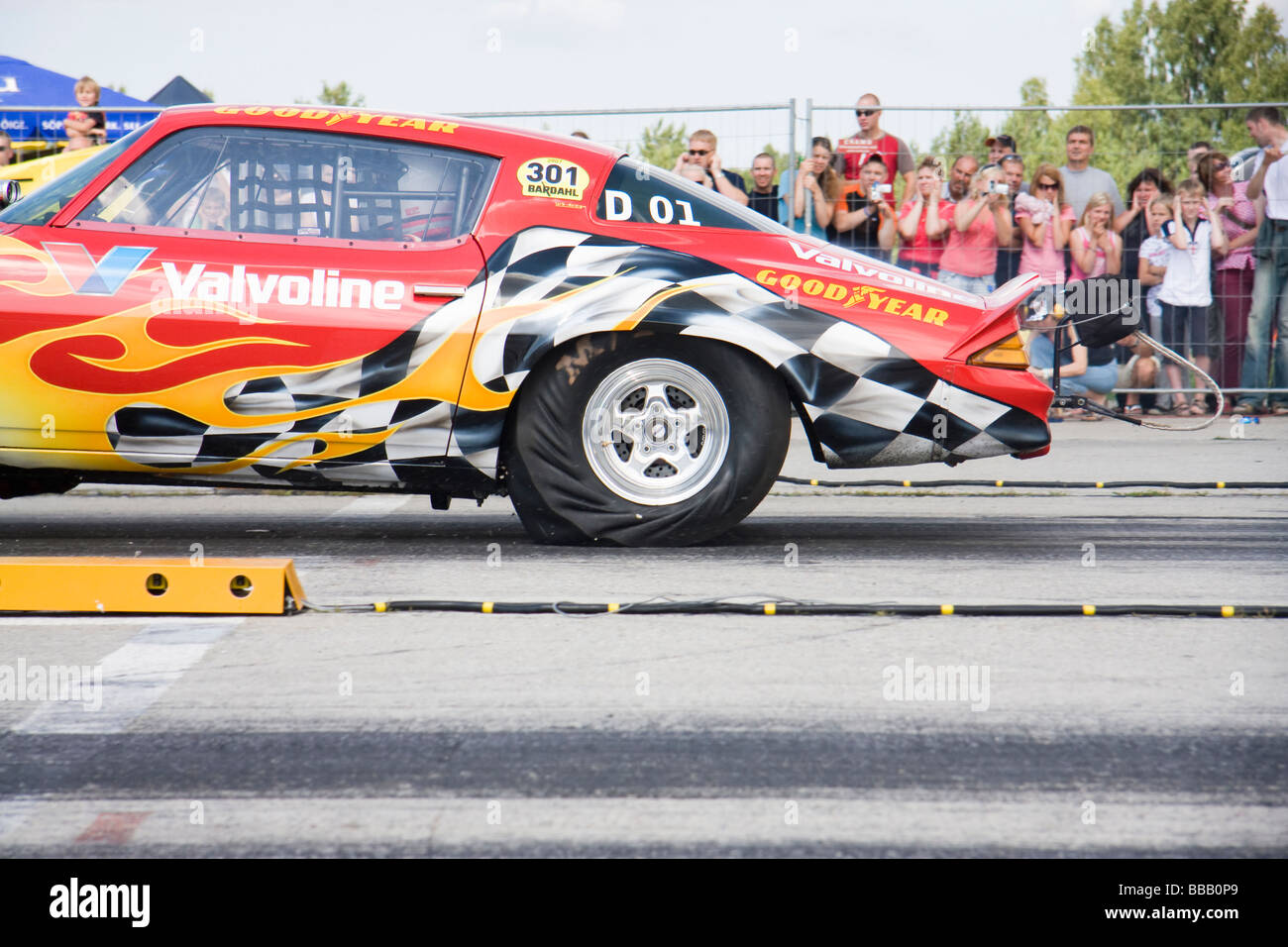 Drag race, Drag car, Drag tyre, Drag tire Stock Photo - Alamy
