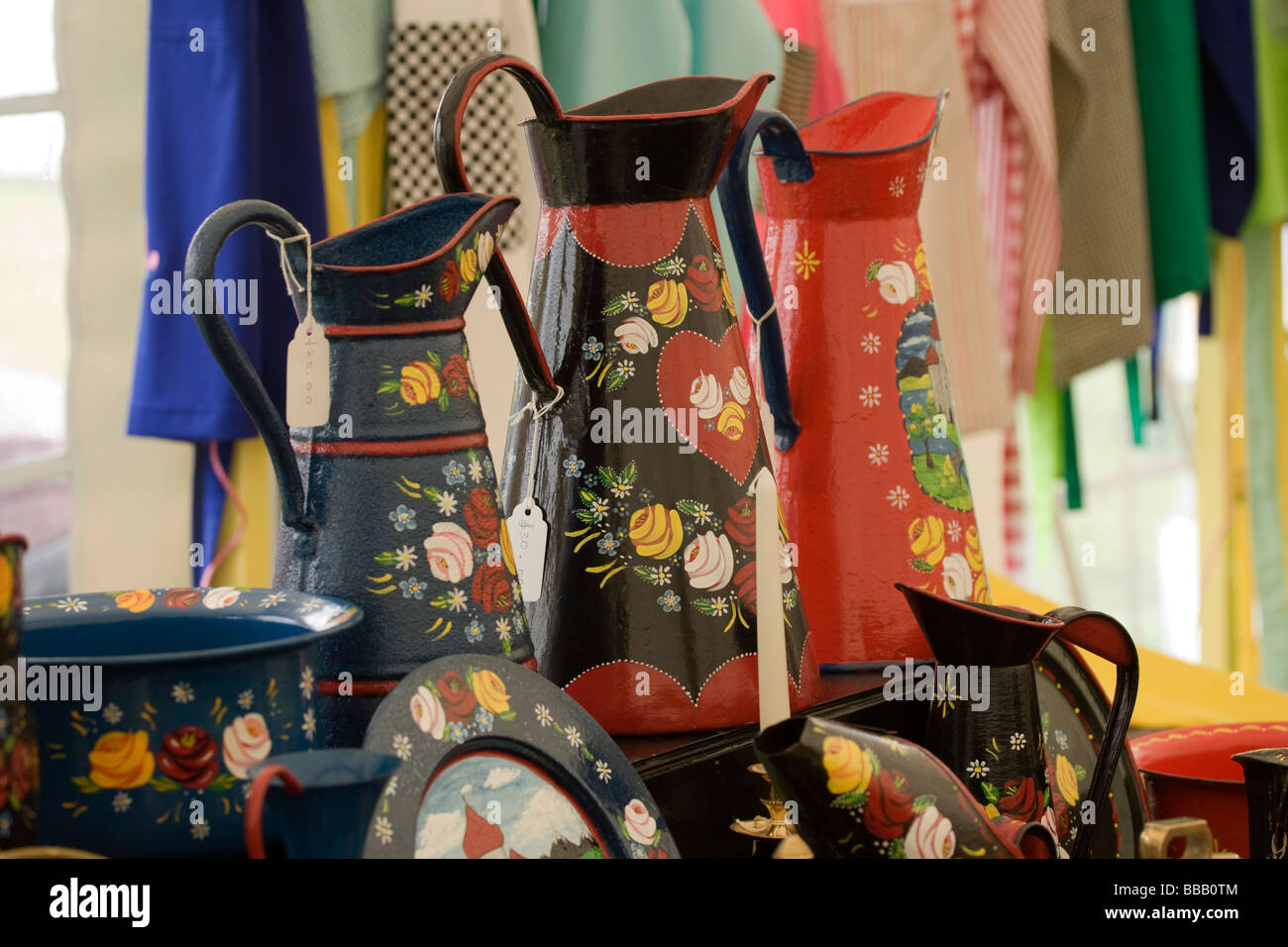 Old painted colourful Jug Stock Photo - Alamy