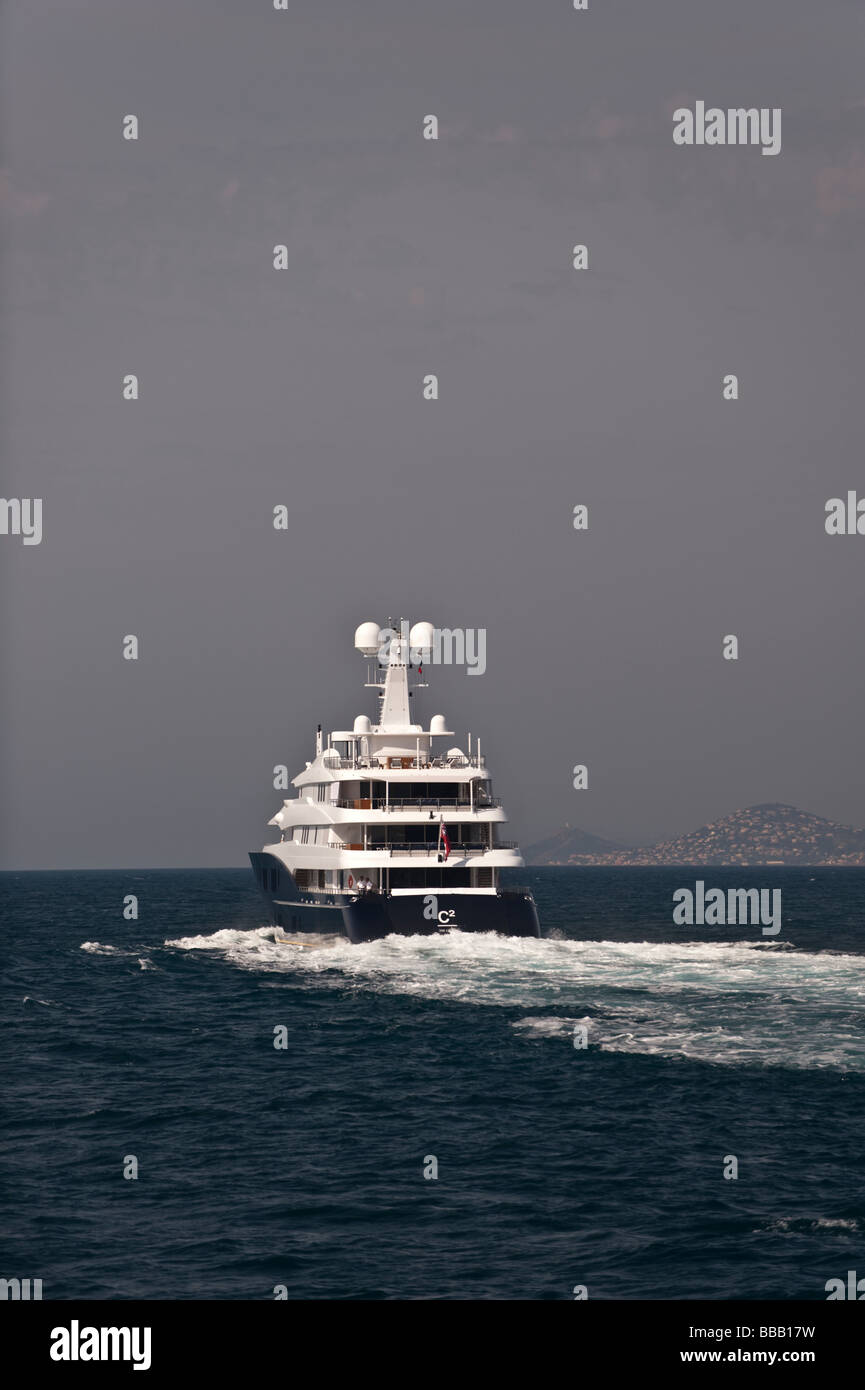 Abeking Rasmussen's 78.3 m super yacht C2 underway off Cannes launched ...