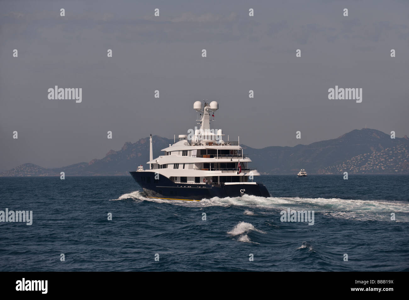 Abeking Rasmussen's 78.3 m super yacht C2 underway off Cannes launched ...