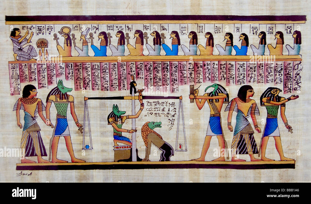 New Egyptian Paintings from pharaonic times on papyrus paper Egypt ...