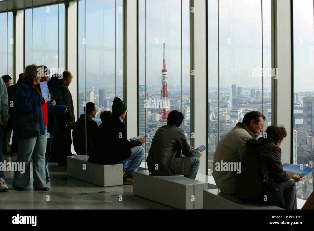 The observatory platform of Roppongi Hills, Tokyo, Japan Stock Photo ...