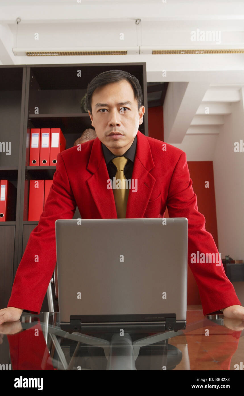 Person in red jacket hi-res stock photography and images - Alamy