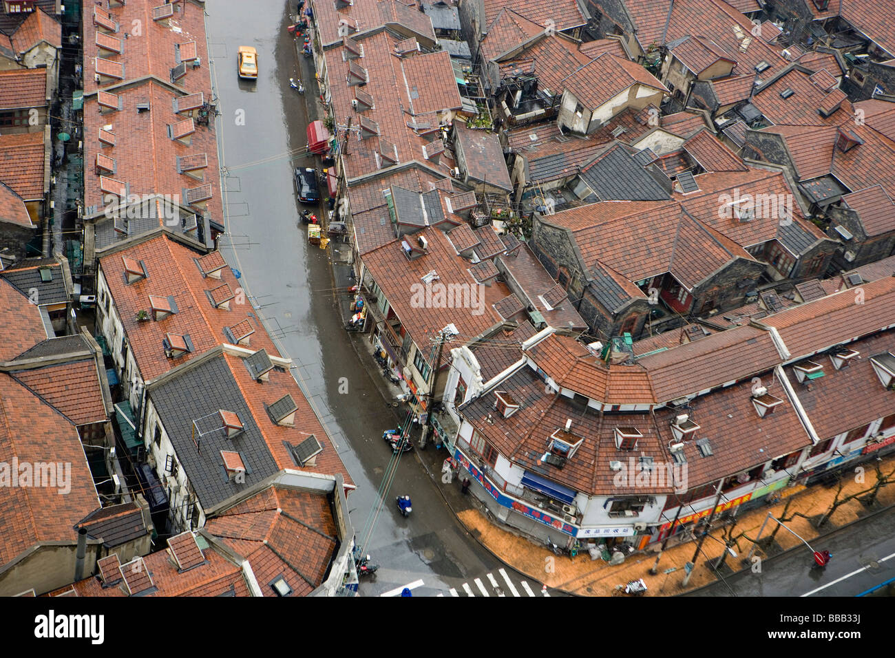 An aerial view of local residence hi-res stock photography and images ...