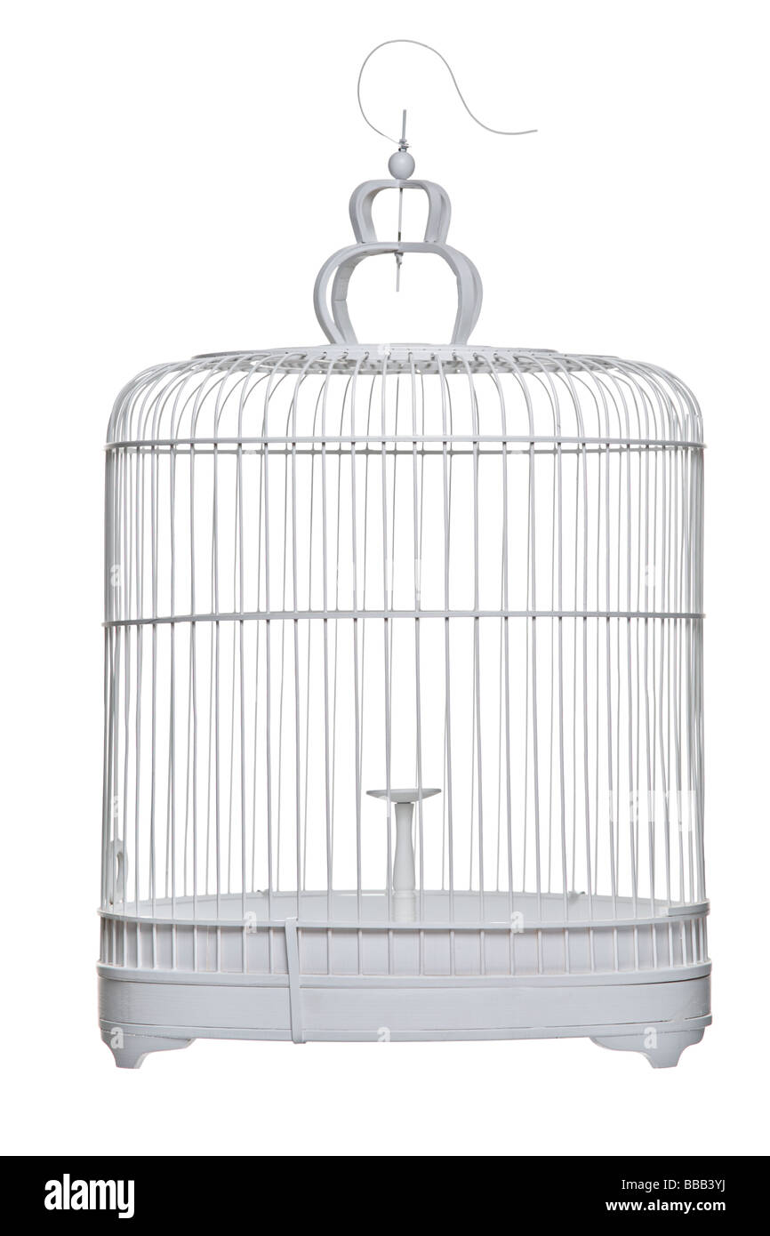 bird cage isolated on white background Stock Photo - Alamy