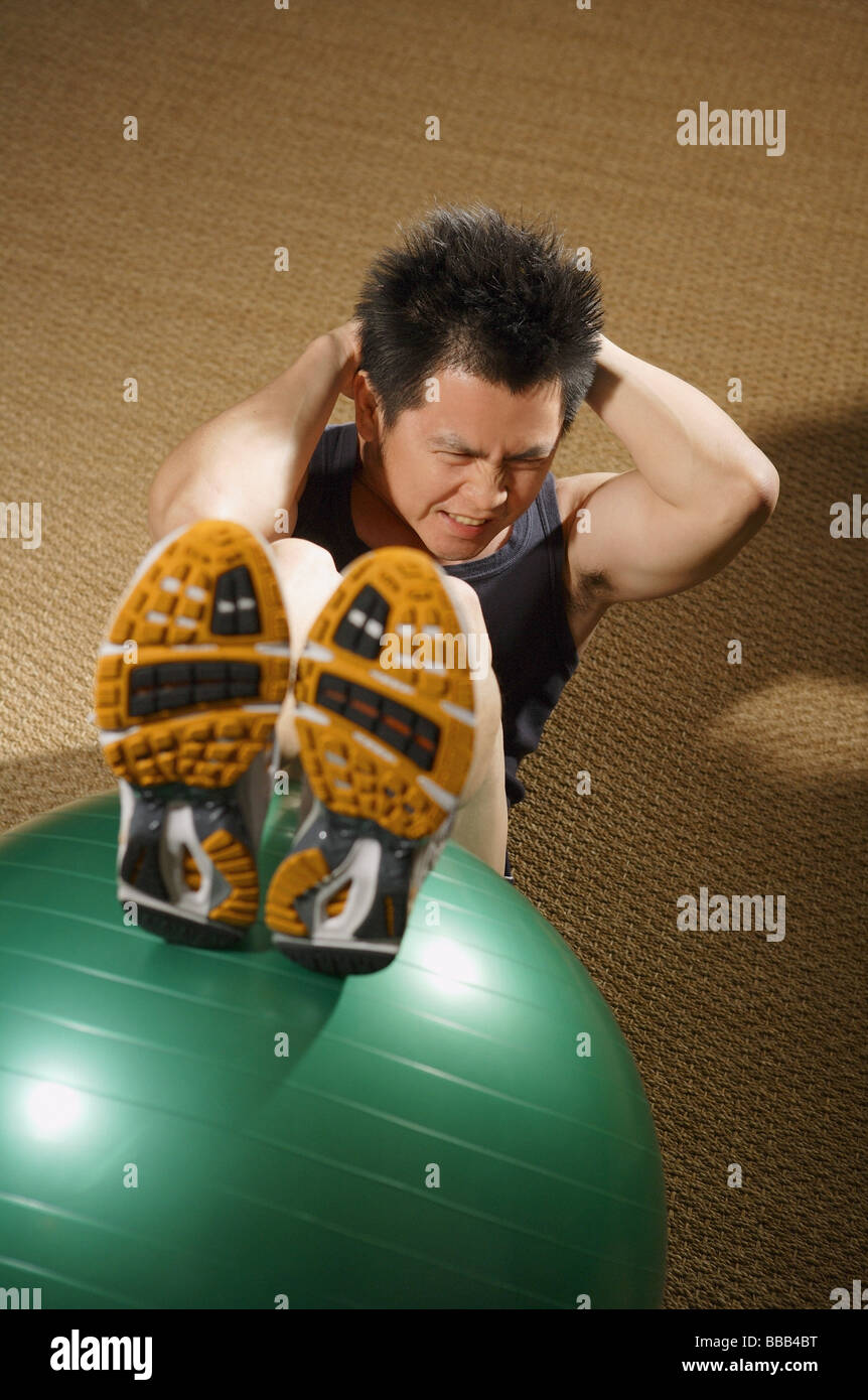 Top down man doing exercise hi-res stock photography and images - Alamy