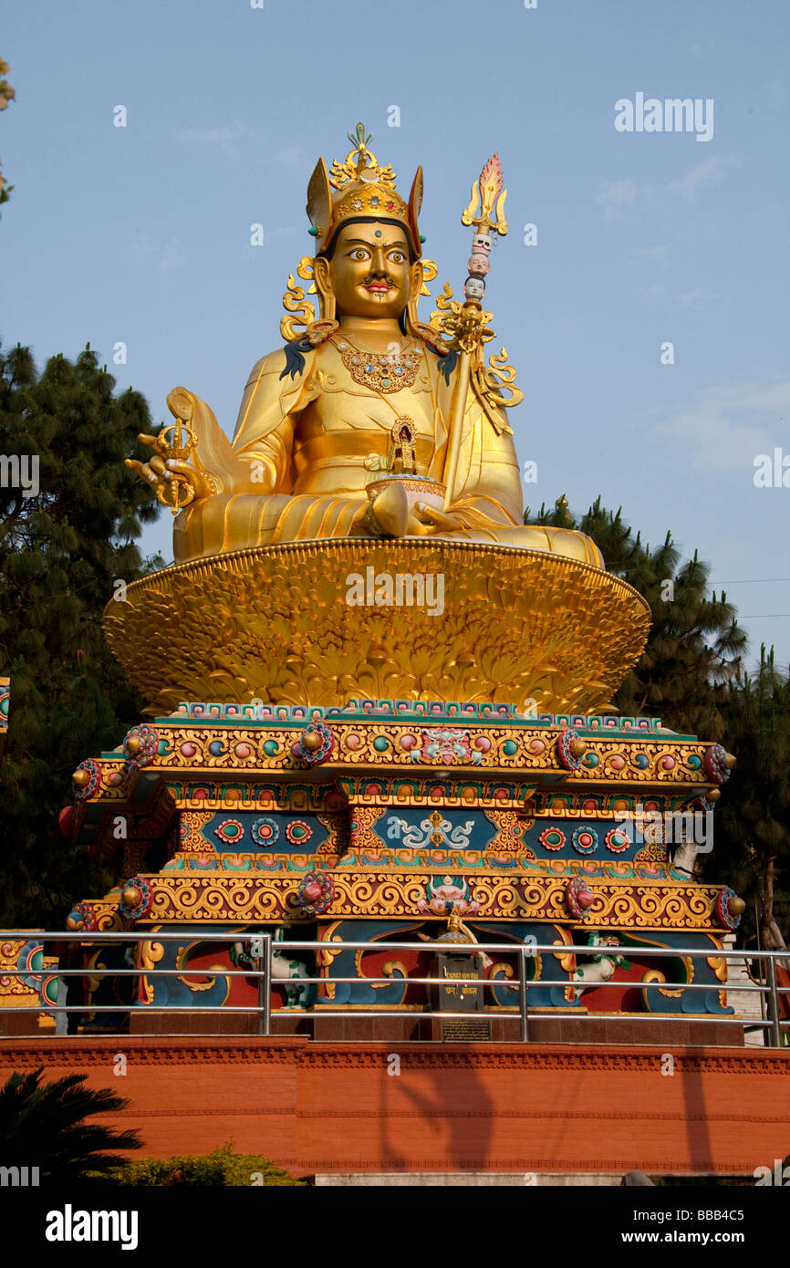 Large Gold statue of Buddha Kathmandu temple Nepal Asia 93653 Nepal ...