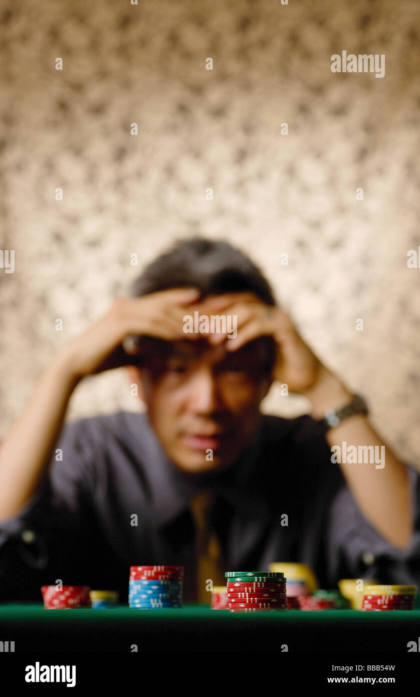 Selective focus stressed man hi-res stock photography and images - Alamy