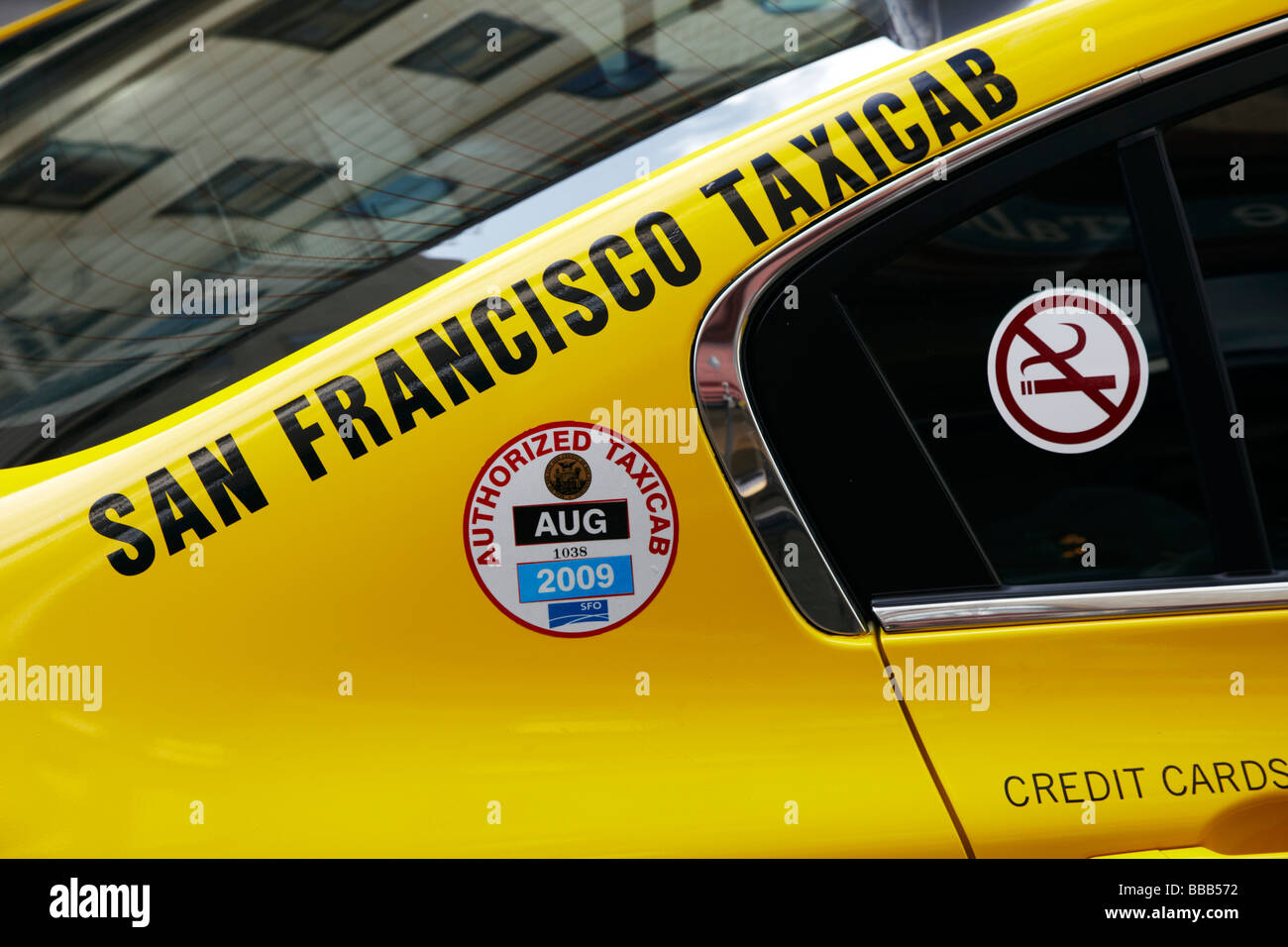 taxi detail, San Francisco Stock Photo - Alamy
