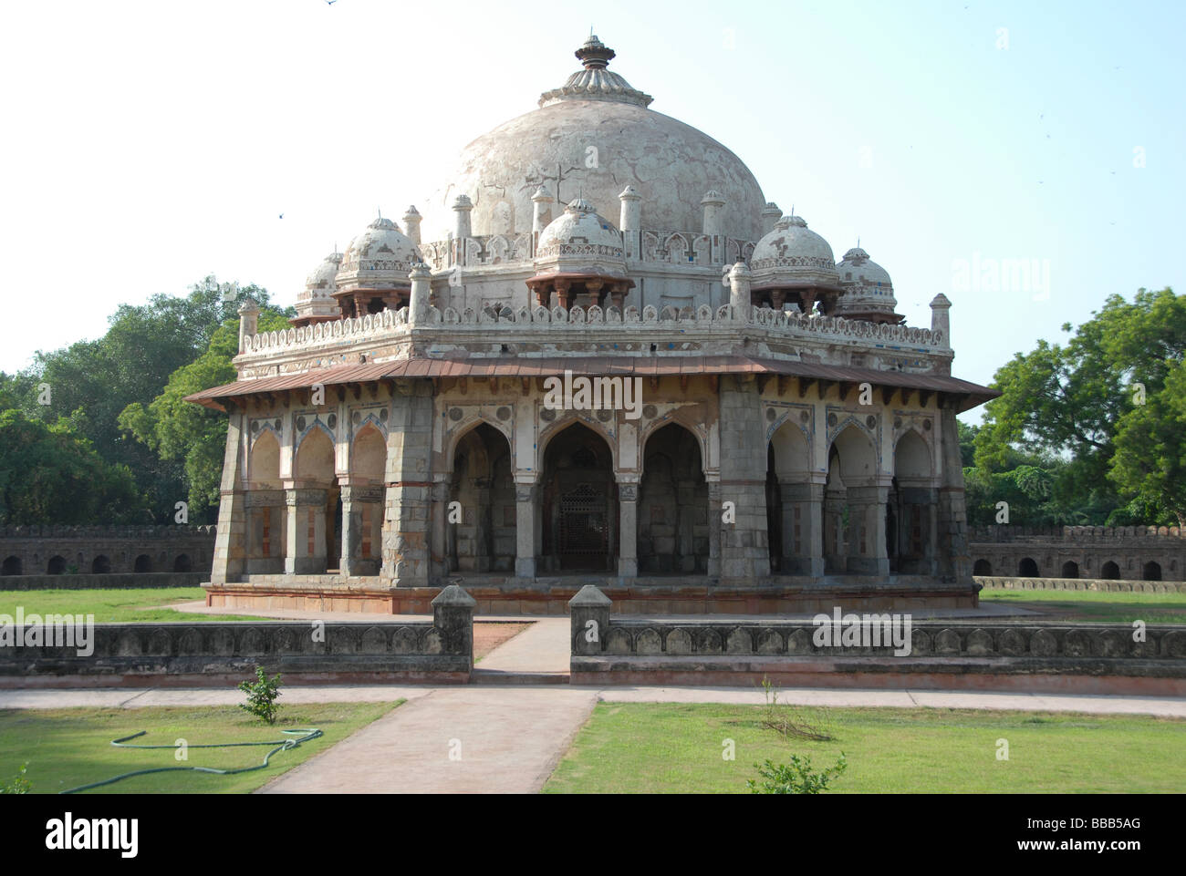 Isa Khan Tomb Enclosure Delhi India Stock Photo - Alamy