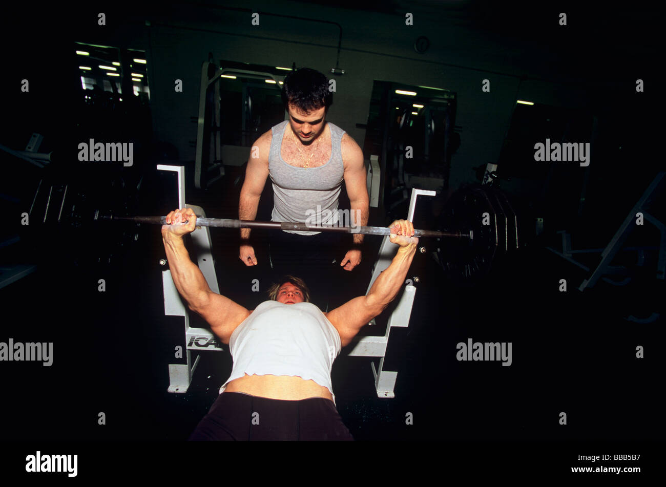 Body builder exercises vigorously Stock Photo - Alamy