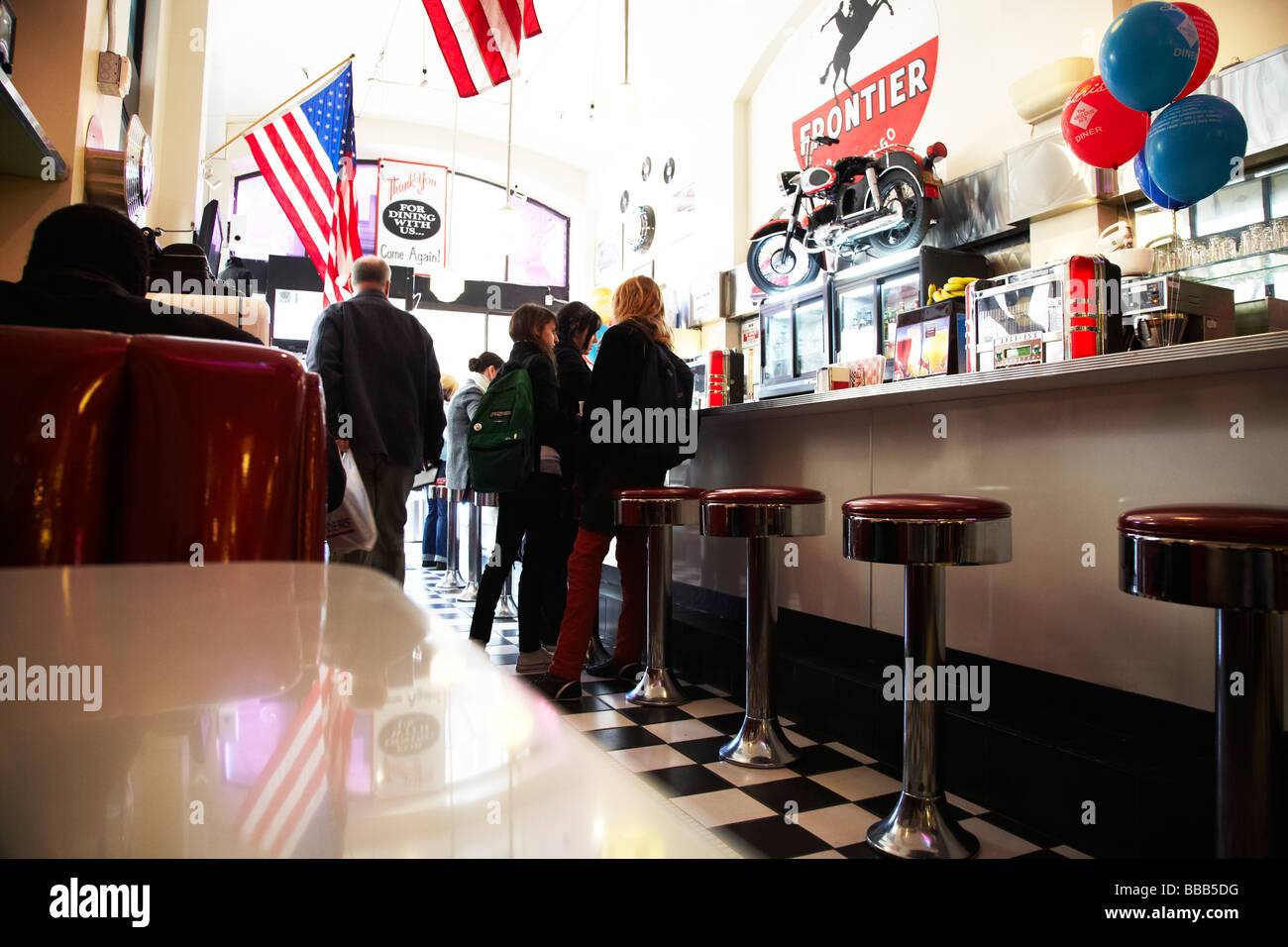 old American diner, San Francisco Stock Photo - Alamy