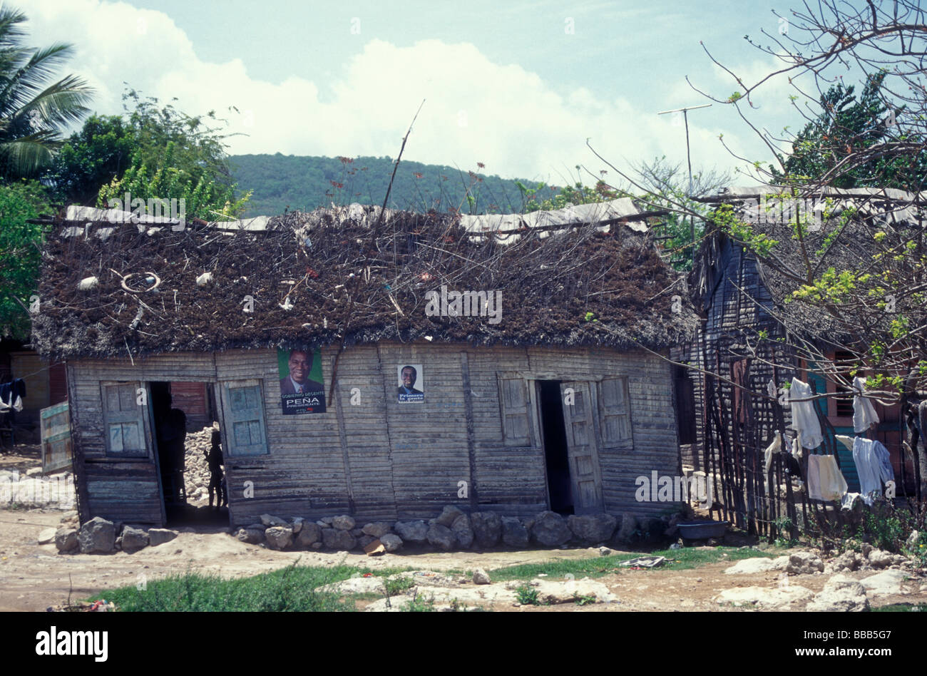 Dilapidated house in rural Barahona, Dominican Republic Stock Photo - Alamy