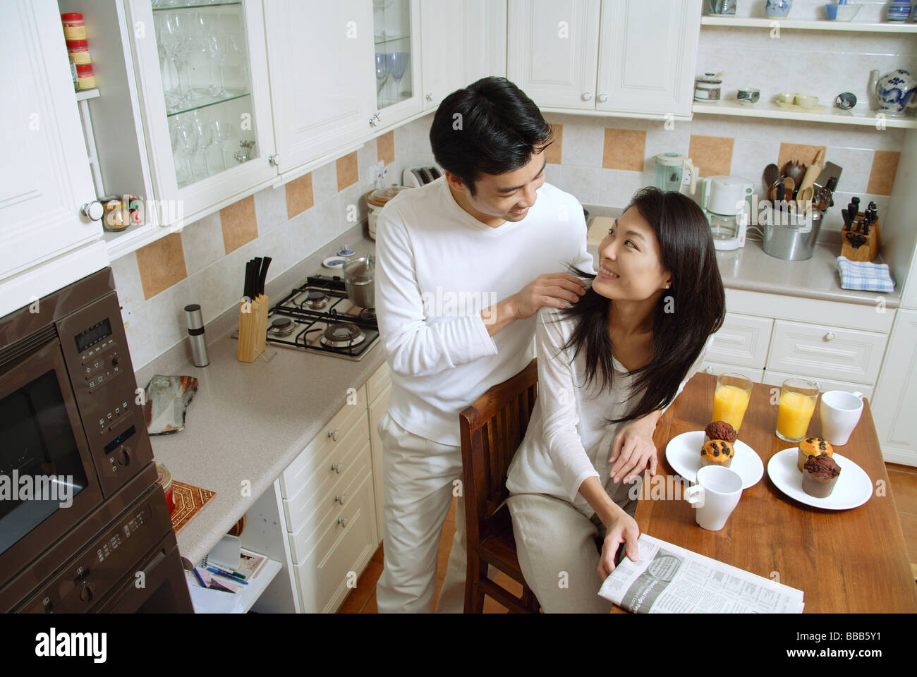 Young couple man massaging woman hi-res stock photography and images ...
