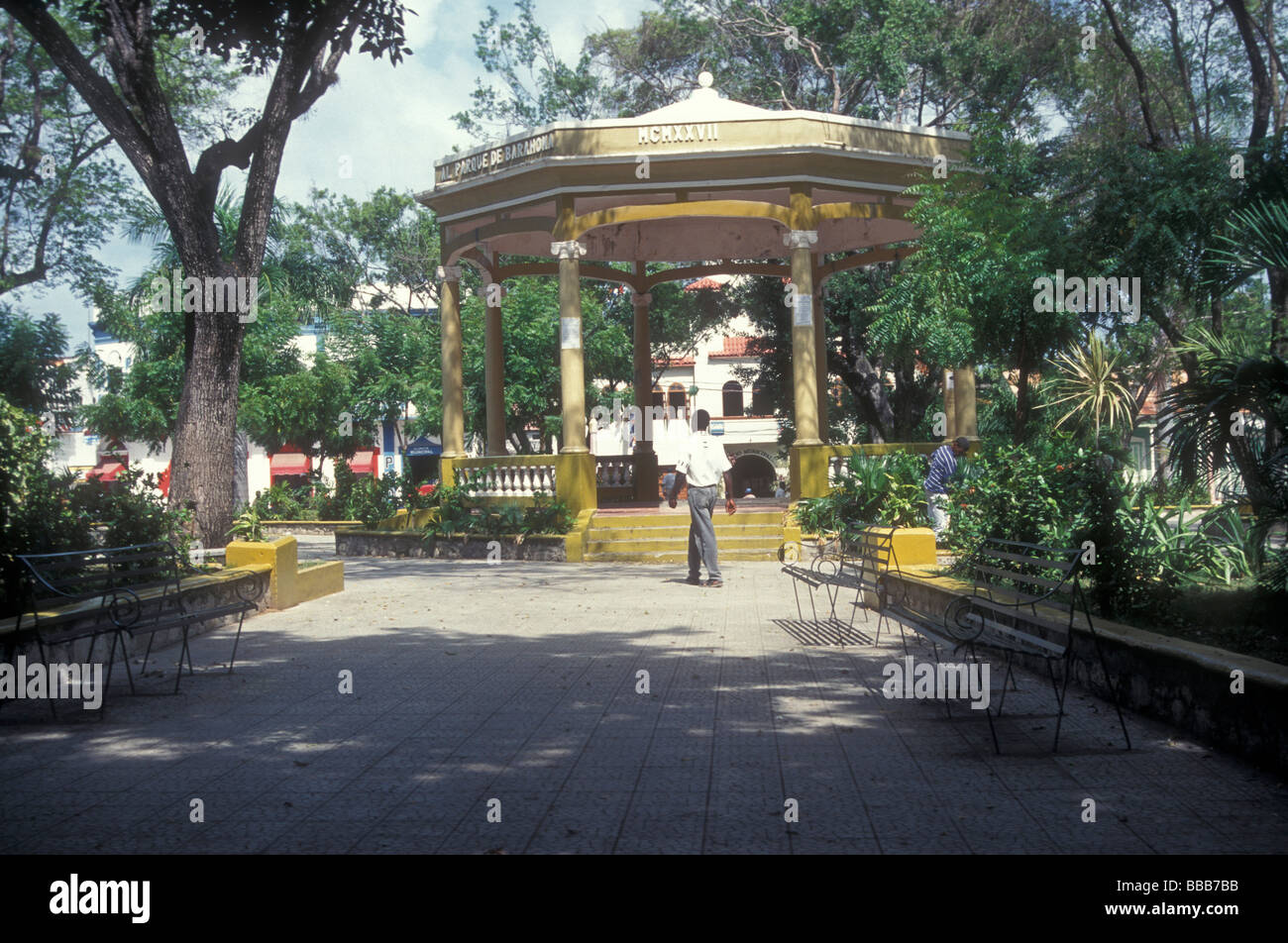 Main square in the city of Barahona, Dominican Republic Stock Photo - Alamy